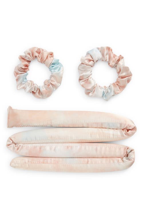 Satin Heatless Curling Set Sunset Tie Dye Rockin Rudys